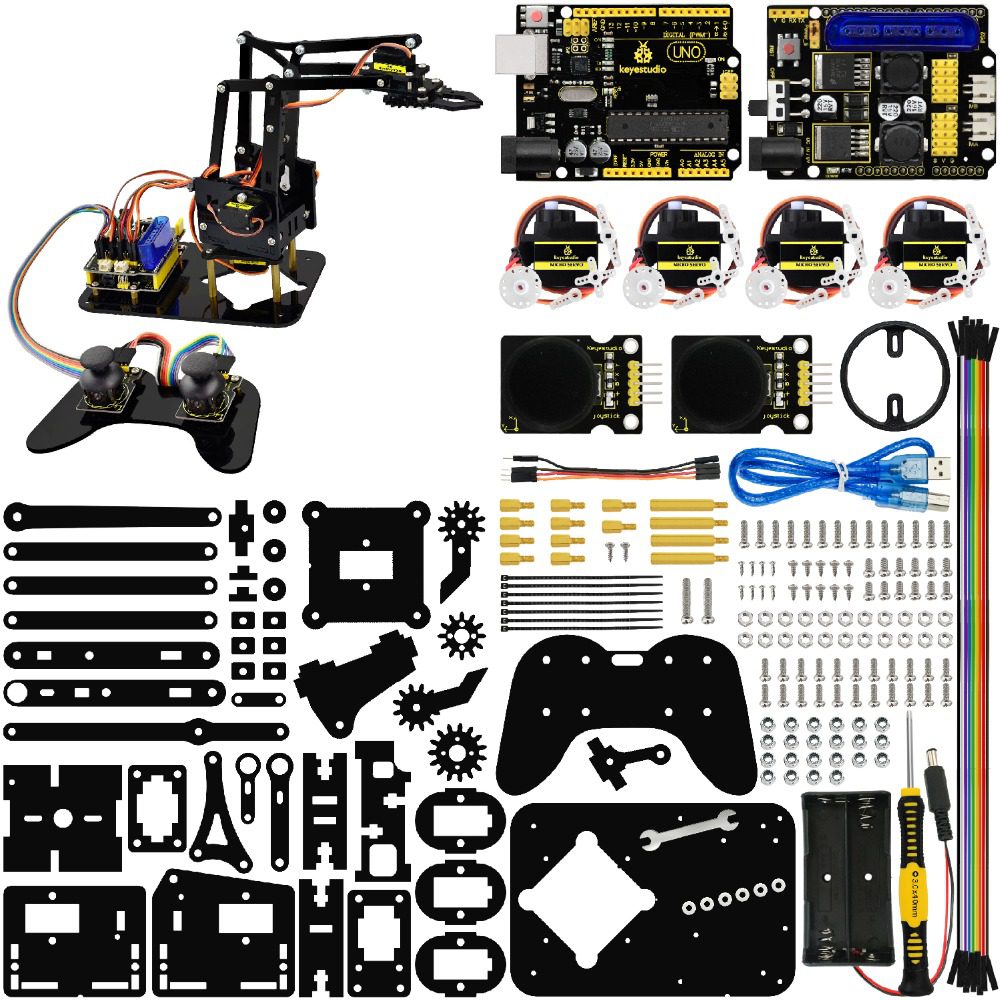 Arduino Robot Claw Kit – 4 DOF – Science A Lot